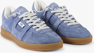 P448 Baskets Monza en cuir su&eacute;d&eacute;
