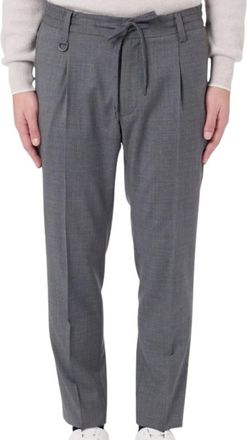 Paolo Pecora Homme, Pantalons, Gris, Taille: XL Pantalone in Tessuto