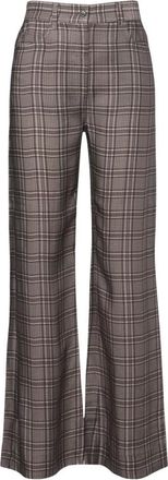Acne Studios Pantalon Tailleur &agrave; Carreaux - Femme - Pantalons - Brun - Taille: 36 FR