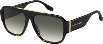 Marc Jacobs unisex, Accessoires, Noir, Taille: 58 MM Lunettes de Soleil Aviateur Homme Look Audacieux