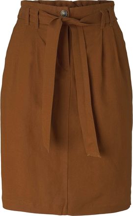 Tom Tailor Damen 1025864 High Waist Rock, 12828-Caramel Brown, 34