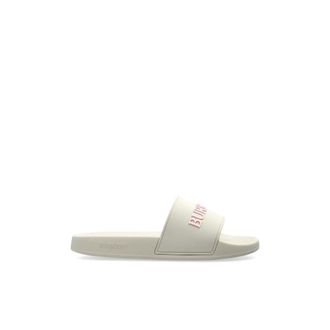 Burberry Femme, Chaussures, Beige, Taille: 38 EU Slides Logo