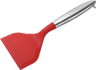 Cabilock Edelstahlgriff Schaufel Aus Silikon F&uuml;r Lebensmittel Kochspatel Antihaft-spatel Mit Aufh&auml;ngeloch Leicht Und Tragbar F&uuml;r K&uuml;cheneinsatz