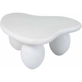 Oviala Table basse de jardin design forme organique effet b&eacute;ton lisse