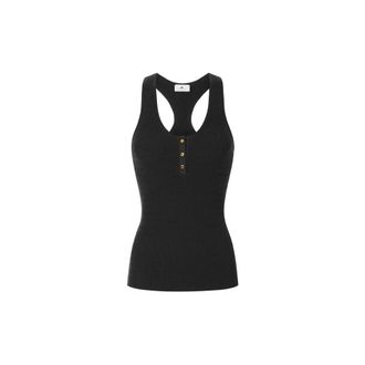 Elisabetta Franchi Femme, Tops, Noir, Taille: 38 FR Micro-braided Knit Top