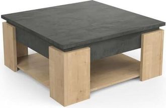 Demeyere Table Basse - Austin - 800 x 800 x 372mm - Fabriqu&eacute; en France - Garantie 2 ans