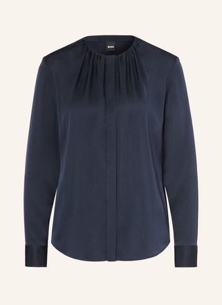 HUGO BOSS Seidenbluse Banorah blau