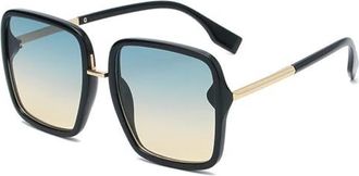 Generic Lunettes De Soleil Tendance For Femme, Monture Carr&eacute;e Large, Style Sport/vacances/trajets Quotidiens.(Blue)