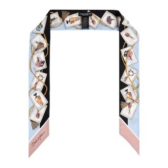 Dolce & Gabbana Femme, Accessoires, Multicolore, Taille: ONE Size Foulard en soie avec imprim&eacute;