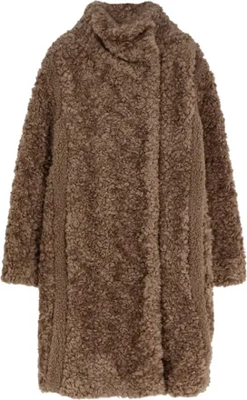 BOSS manteau en fourrure artificielle - Marron