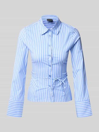 Gina Tricot Hemdbluse aus Baumwoll-Mix mit Hemdblusenkragen