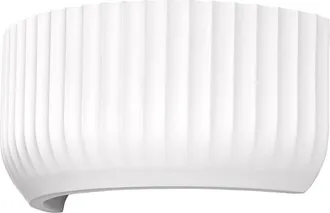 Osram Decor Plaster Routes Wall Up Applique murale d&eacute;corative en pl&acirc;tre, 310 mm, avec culot E27, IP20, blanc