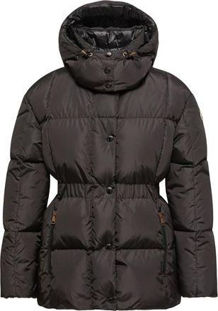 Moncler Moncler Doudoune Courte &Agrave; Capuche Agneux, Femme, Noir, Taille: 00