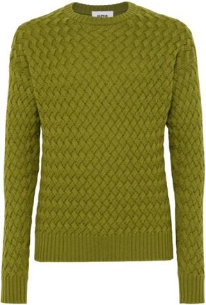 Alpha Studio Homme, Pulls, Vert, Taille: L Mezzo Collo Urban