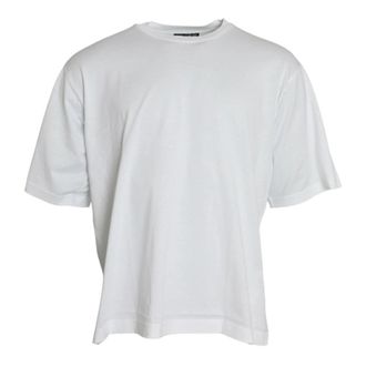 Dolce & Gabbana Cotton Crew-Neck T-Shirt - - Tops - Herren - Wei&szlig; - 4XL