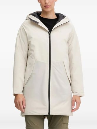 Jack Wolfskin manteau zipp&eacute; Frost Haven &agrave; capuche - Tons neutres