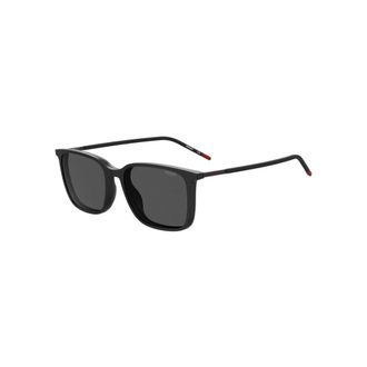 HUGO BOSS Sonnenbrille mit schwarzem Rahmen und grauen Gl&auml;sern - - Accessories - Damen - Schwarzk - 53 MM