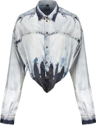 Diesel Femme, Blouses et Chemises, Bleu, Taille: 38 FR Blouses & Chemises