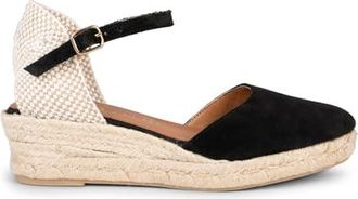 miMaO Espadrilles &agrave; Petit Talon en Cuir Noir EU 39