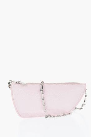Burberry Glossy Leather Bag MICRO SHIELD SLING with Chain Strap Burberry
