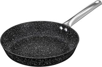 Smile Mpg-24/9/01 Pfanne, Aluguss, 24 Cm, 3 Schichten Antihaftbeschichtung, Dicker Boden, Ohne Pfoa, Edelstahlgriff, Keramik, Elektrisch, Gas, Induktion