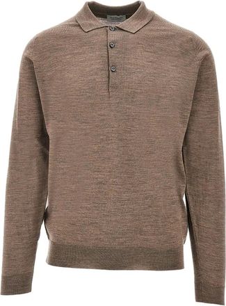 John Smedley polo Belpe - Marron