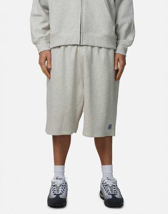 Good For Nothing Short baggy en jersey &agrave; monogramme - Gris