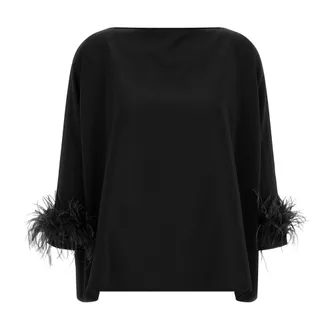 Gianluca Capannolo Femme, Blouses et Chemises, Noir, Taille: 40 FR Laura Blouse