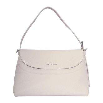 Orciani Nana Soft Midi Shoulder Bag - Femme - Sacs - Blanc - Taille: ONE Size