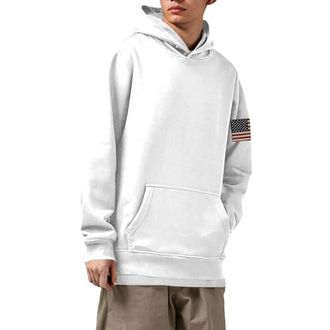 Generic Sweats &agrave; capuche pour homme - Veste &agrave; capuche &agrave; manches longues - Couleur unie - Pull d&eacute;contract&eacute; avec poche - Loisirs - T-shirt de sport &agrave; manches lo