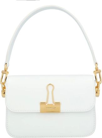 Off-white Femme, Sacs, Blanc, Taille: ONE Size Plain Binder Small Shoulder Bag