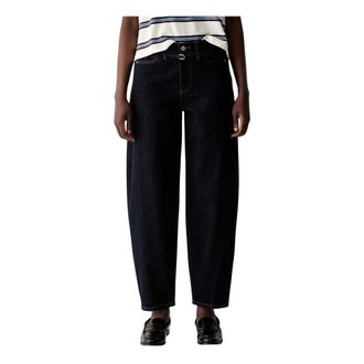 DKNY Dkny - Jean Coupe Tonneau Mi-Taille - Femme - Jeans - Bleu - Taille: W28