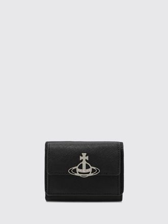 Vivienne Westwood Portemonnaie aus Saffiano-Leder mit metallischem Orb-Logo