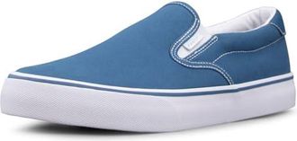 Lugz Homme Clipper Classic Slip-on Canvas Sneaker Basket, Bleu/Blanc, 40 EU