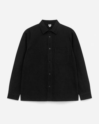 Arket Overshirt Aus Baumwolle -Schwarz