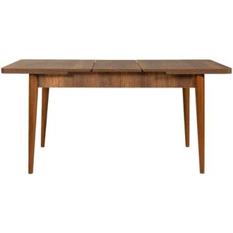 Dmora Dmora - Table &agrave; rallonge Dgabriel, Table console avec rallonges, Table &agrave; manger polyvalente, Etag&egrave;re de cuisine extensible, 130x80h77 cm, Noyer