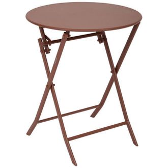 Hesperide Table de jardin Greensboro 2 places pliable D60cm acajou - Hesp&eacute;ride