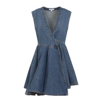 Alaia Blaues Baumwollkleid Elegant Sommerausflug - - Dresses - Damen - Blau - XS