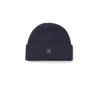 HUGO BOSS Xola Metal Beanie - - Accessories - unisex - Blau - ONE SIZE