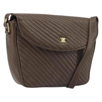 Celine Sac bandouli&egrave;re vintage doccasion - Femme - Pre-owned - Brun - Taille: ONE Size
