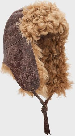 Gerard Darel Chapka en cuir et laine - DEEDEE - Marron