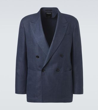 Ermenegildo Zegna Blazer aus Leinen, Wolle und Seide