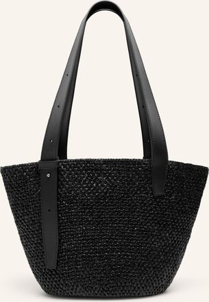 LIÉ STUDIO Schultertasche Bianca Raffia Small schwarz