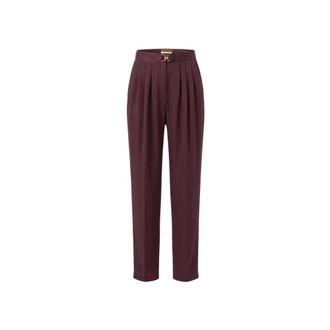 Saint Laurent Habotai-Seidenhose - - Trousers - Damen - Lila - S