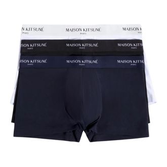 Maison Kitsun&eacute; Paris Boxer Pack - - Underwear - Herren - Schwarzk - S