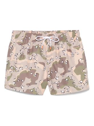Sundek short de bain à imprimé camouflage - Vert