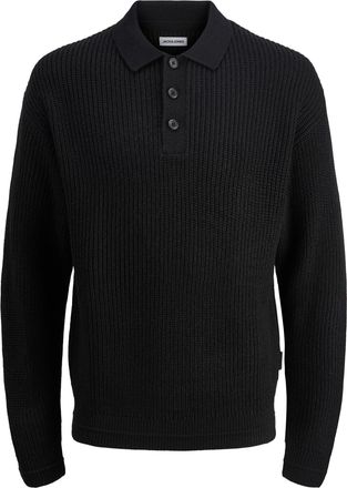 Jack & Jones Male Gestricktes Polo Einfarbig Gestricktes Polo