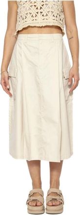 Obey Femme, Jupes, Beige, Taille: W28 Midi Skirt