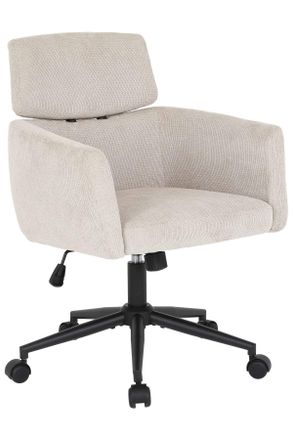 MID.YOU Mid.you Drehstuhl, Holz, Metall, Kunststoff, Textil, Pappel, Sperrholz, Drehkreuz, 62x92x100 cm, Sitzfl&auml;che 360&deg; drehbar, Arbeitszimmer, B&uuml;rost&uuml;hle, D