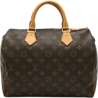 Louis Vuitton Sac &agrave; main Monogram Speedy 30 Pre-owned - Femme - Pre-owned - Brun - Taille: ONE Size